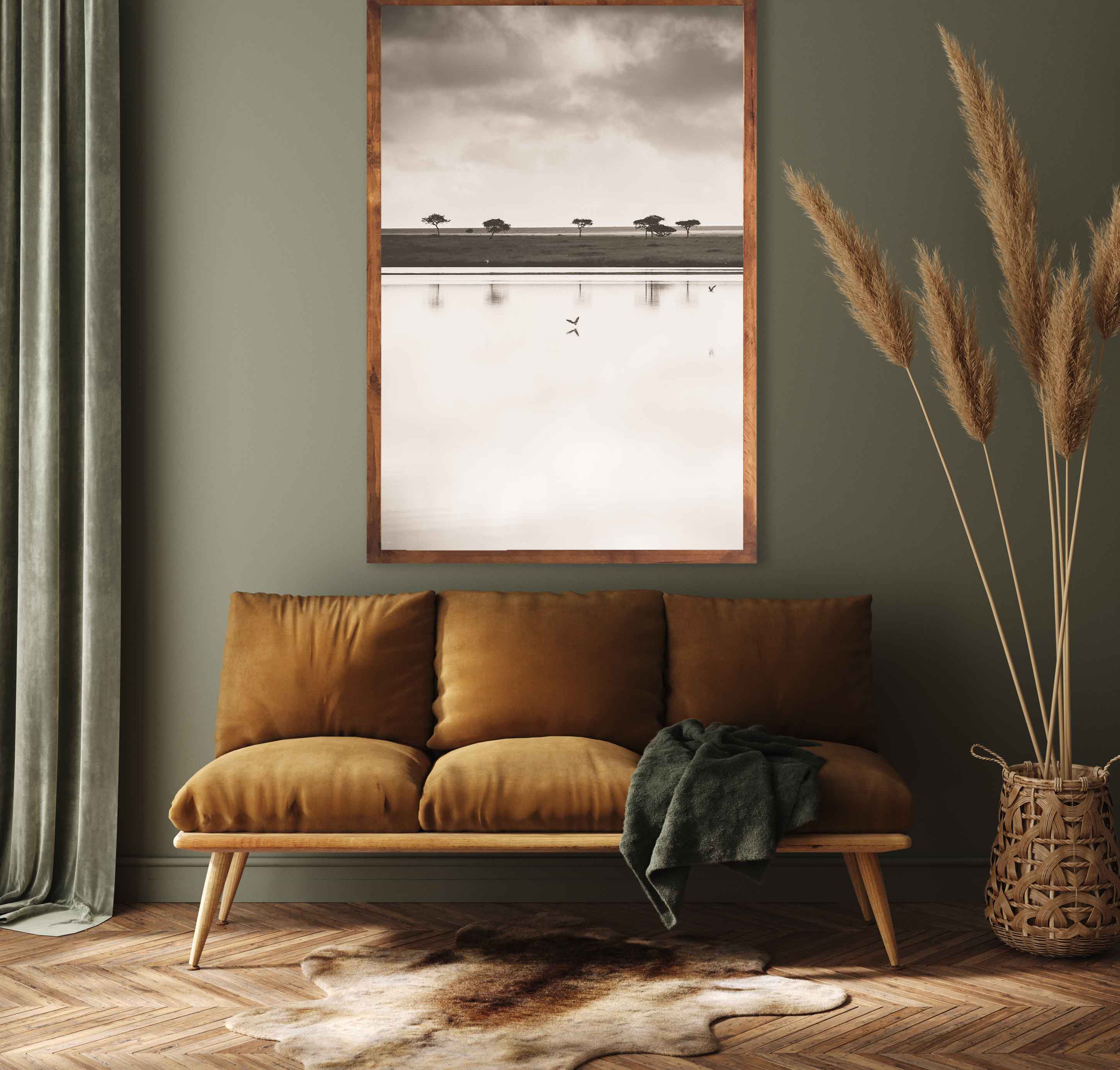 Flight Raw wood frame PERFECT CONDITION – African Artwork SA