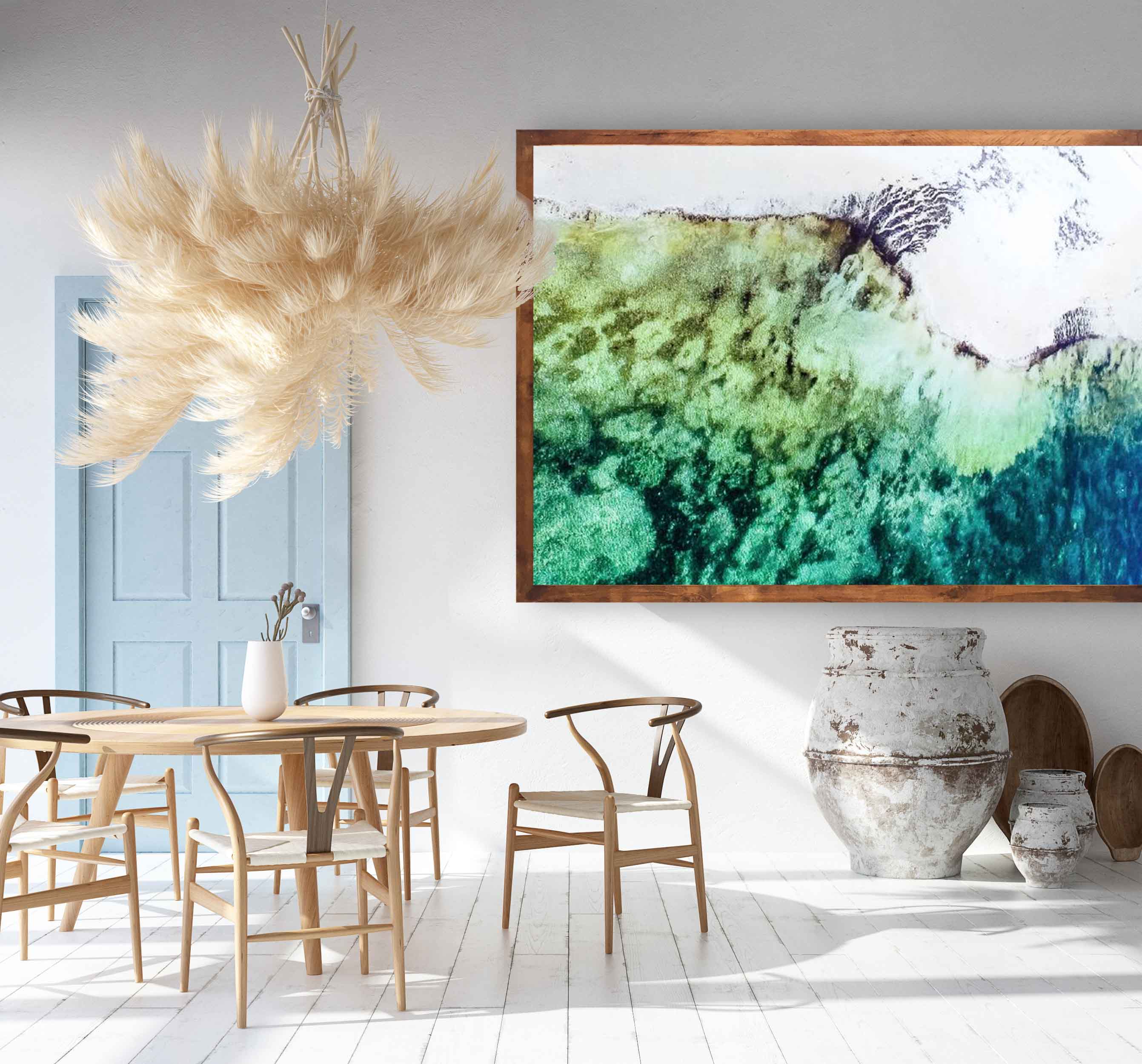 Konokono Zanzibar Raw wood frame PERFECT CONDITION – African Artwork SA