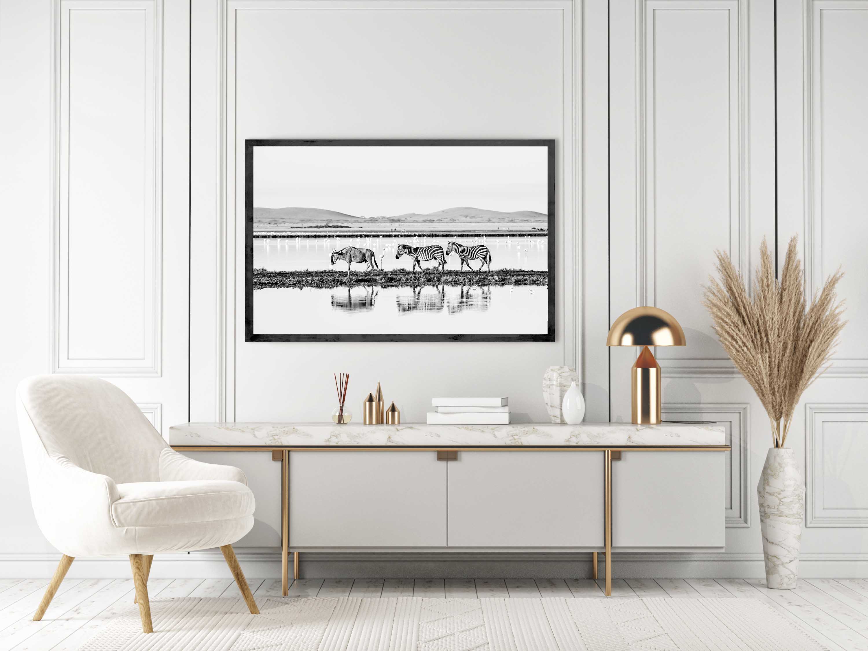 Migration Black Frame – African Artwork SA